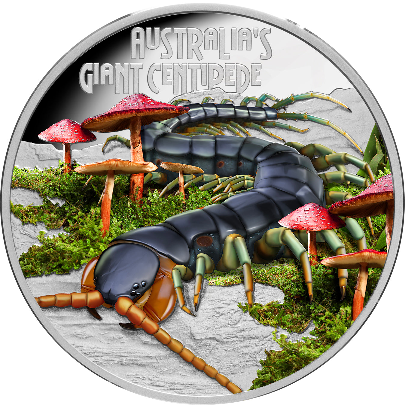 2026 Deadly & Dangerous Giant Centipede 1oz Silver