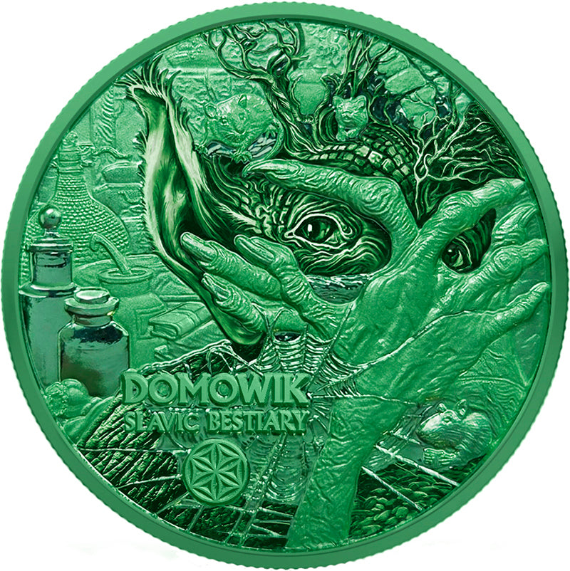 Germania Mint Domowik Space Green 2oz Silver – Slavic Bestiary